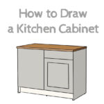 How to Draw a Kitchen Cabinet - How to Draw Easy