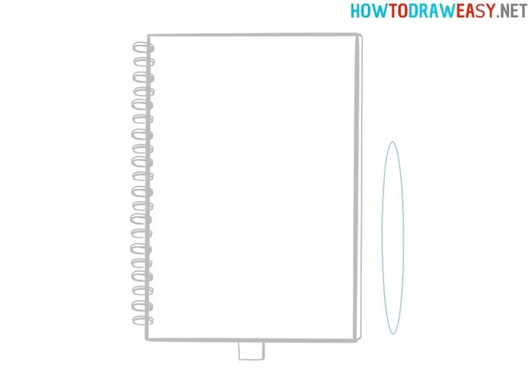 How to Draw a Notebook - How to Draw Easy