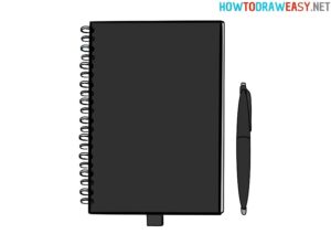 How to Draw a Notebook - How to Draw Easy