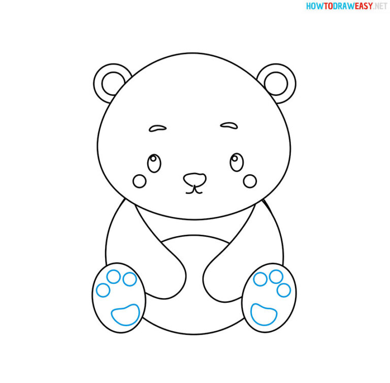 How to Draw a Baby Bear - How to Draw Easy
