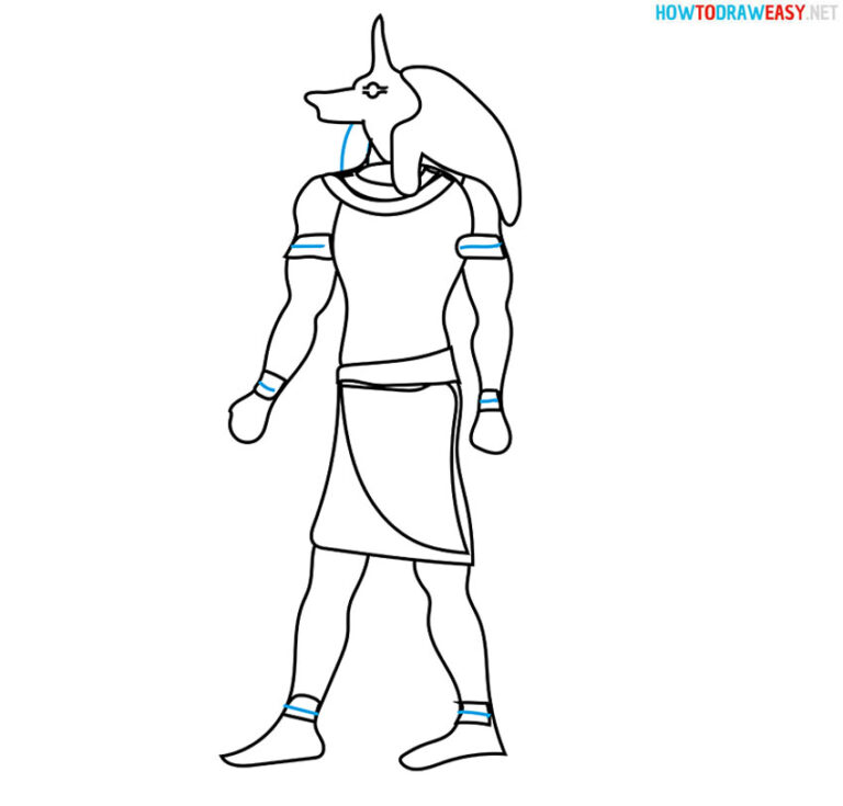 How to Draw Anubis - How to Draw Easy