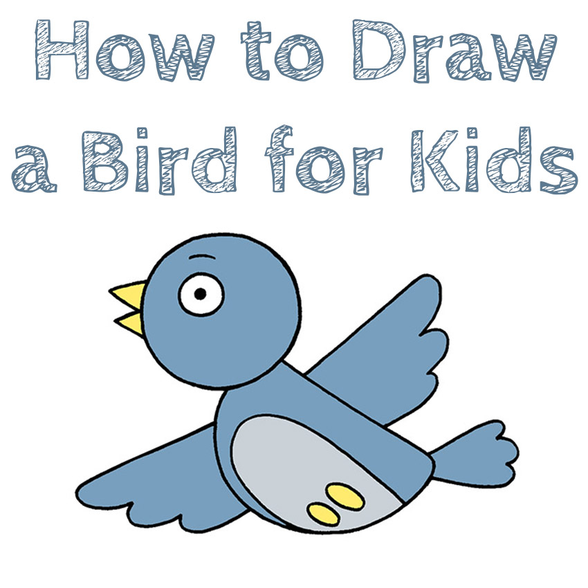 How To Draw A Bird For Kids How To Draw Easy How To Draw A Bird For Kids How To Draw Easy