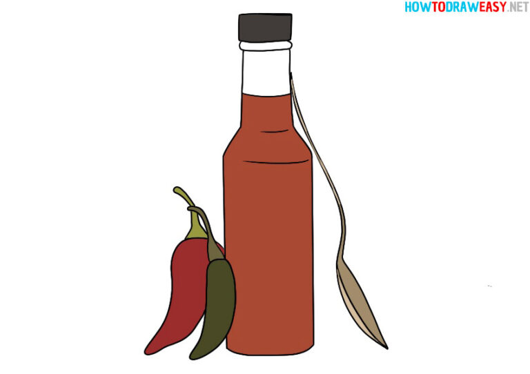 How to Draw a Ketchup Bottle - How to Draw Easy