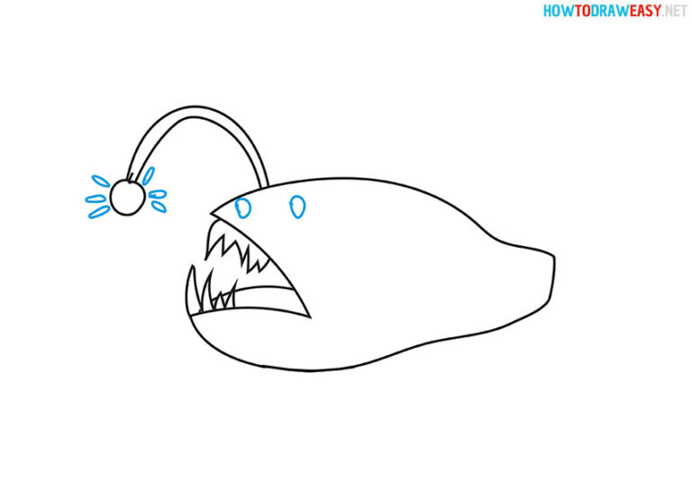 How to Draw an Angler Fish - How to Draw Easy