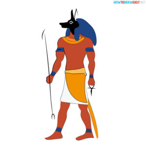How to Draw Anubis - How to Draw Easy
