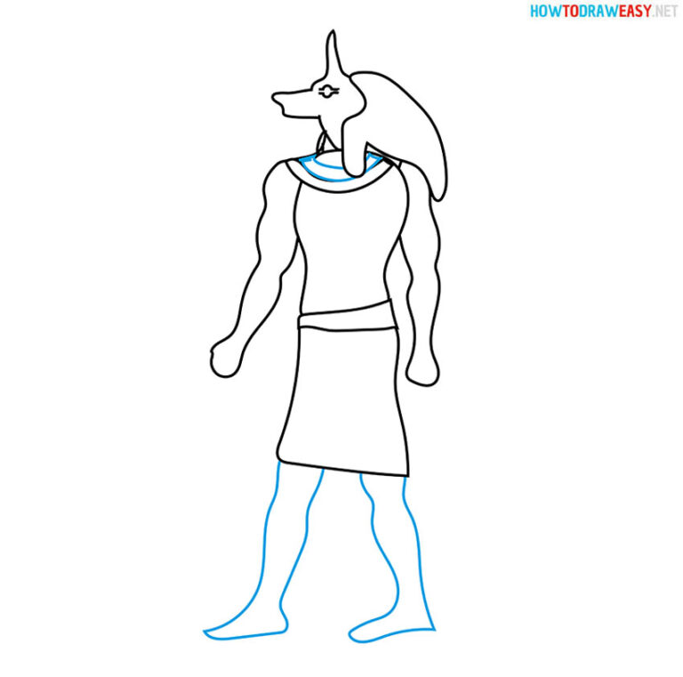 How to Draw Anubis - How to Draw Easy