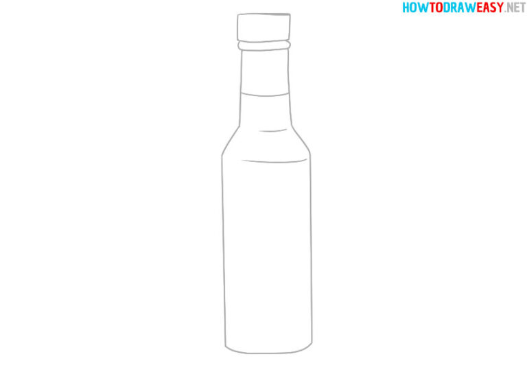 How to Draw a Ketchup Bottle - How to Draw Easy
