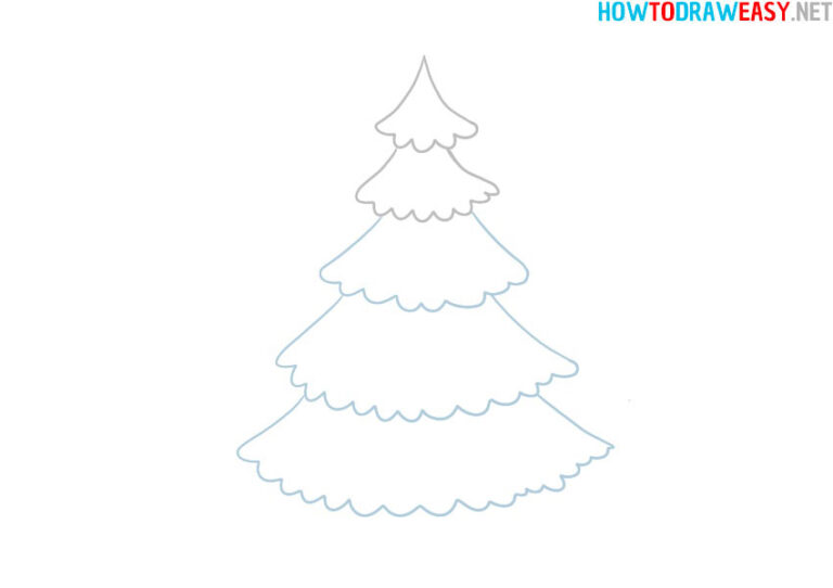 How to Draw a Christmas Tree - How to Draw Easy