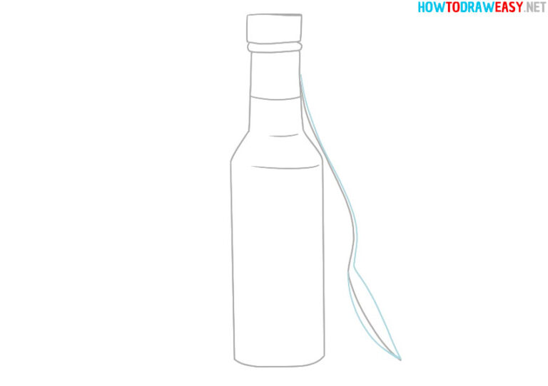 How to Draw a Ketchup Bottle - How to Draw Easy