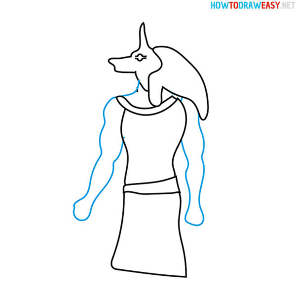 How to Draw Anubis - How to Draw Easy
