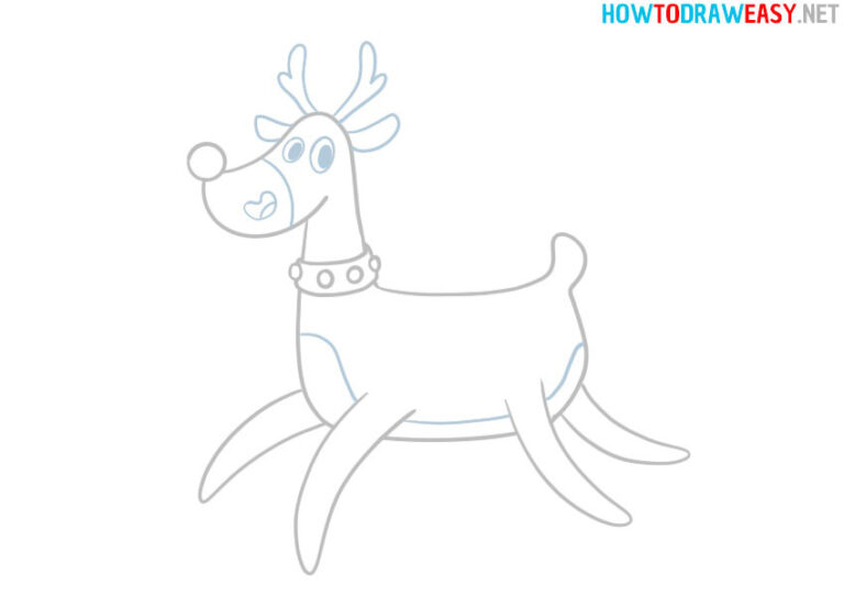 How to Draw Rudolph the Reindeer - How to Draw Easy