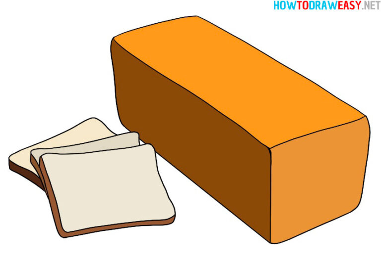 How to Draw Bread - How to Draw Easy