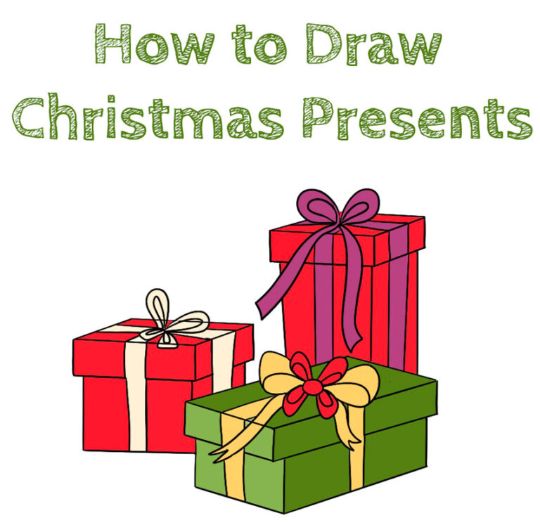 How to Draw Christmas Presents - How to Draw Easy