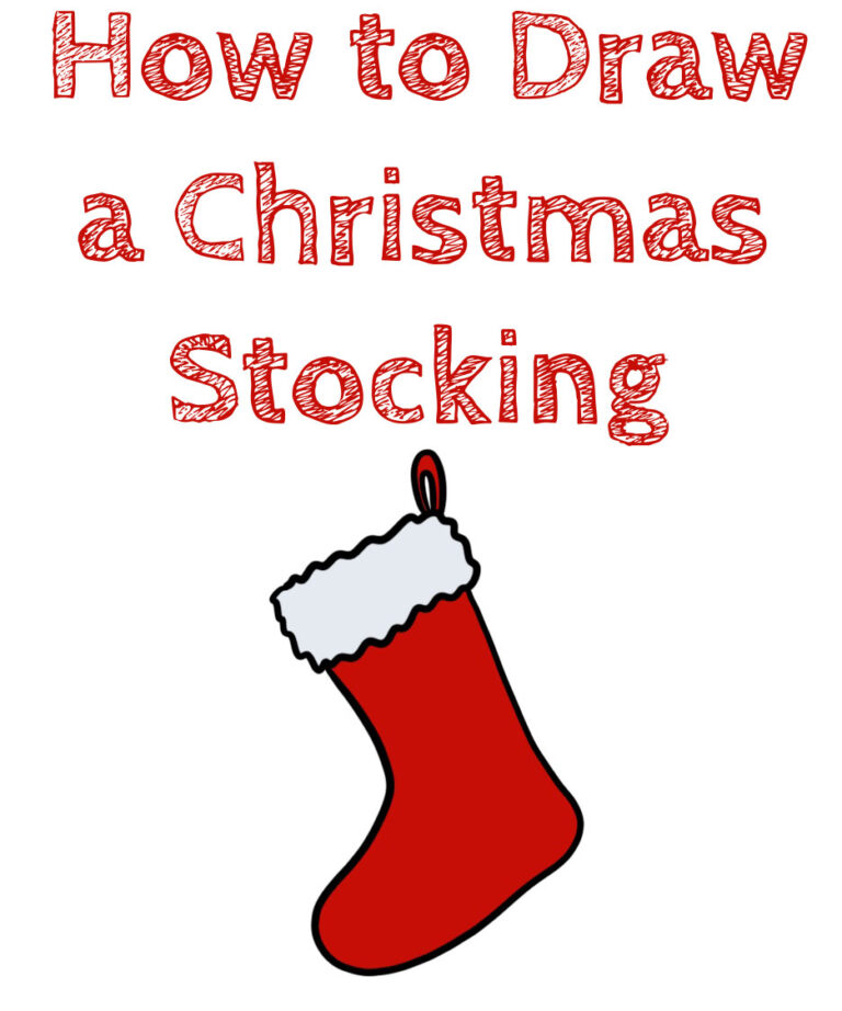 How to Draw a Christmas Stocking - How to Draw Easy