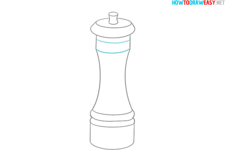 How to Draw a Pepper Mill - How to Draw Easy