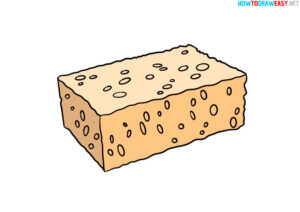 How to Draw a Sponge - How to Draw Easy