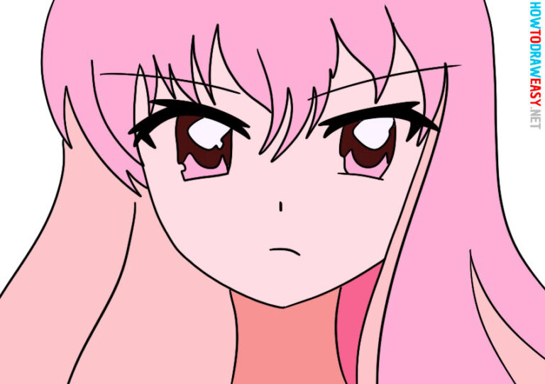 How to Draw an Anime Girl Face - How to Draw Easy