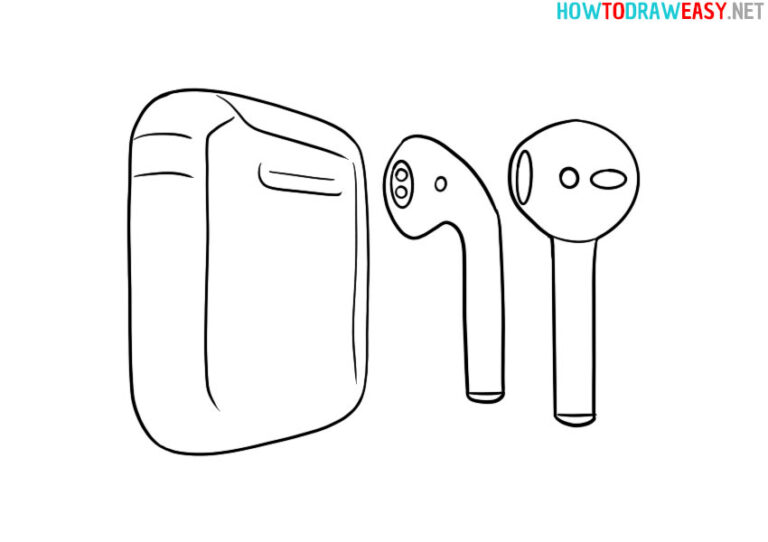How to Draw AirPods - How to Draw Easy