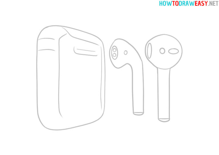 How to Draw AirPods - How to Draw Easy