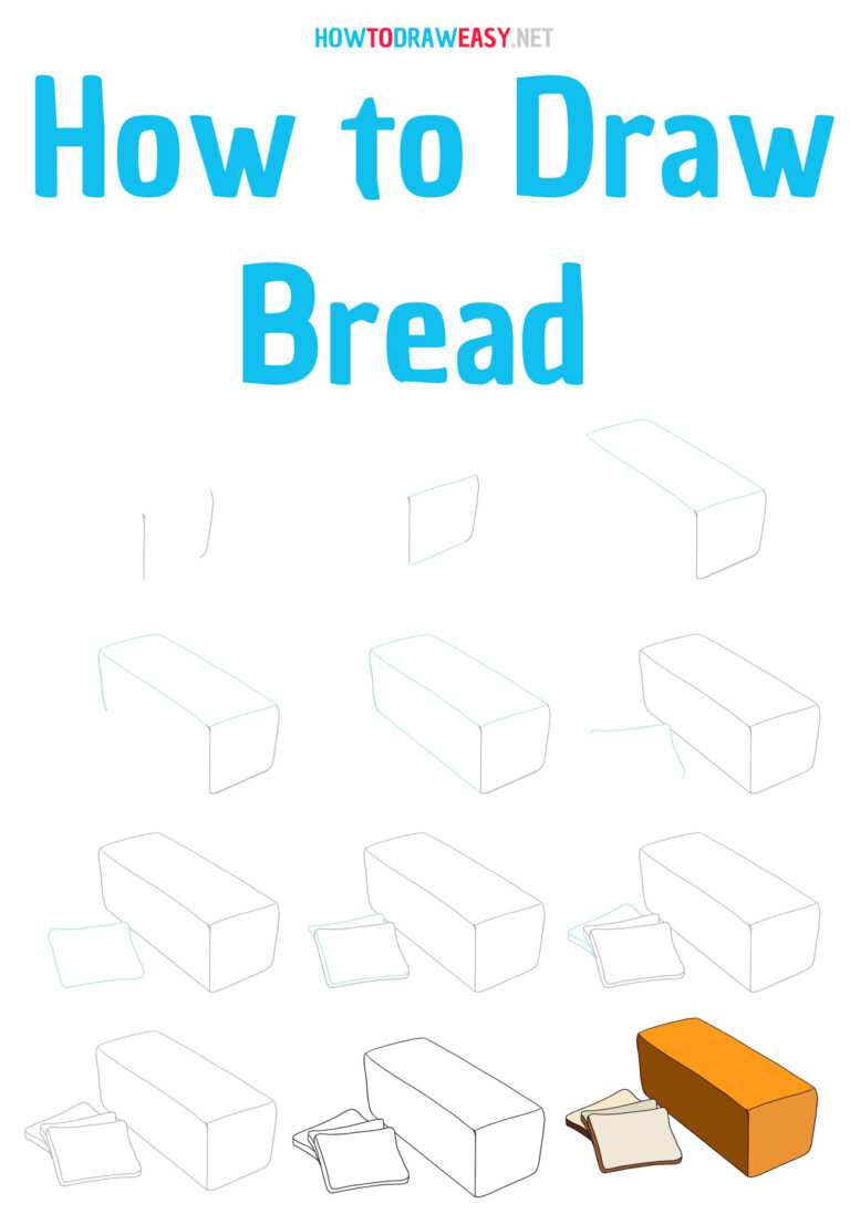 How to Draw Bread - How to Draw Easy
