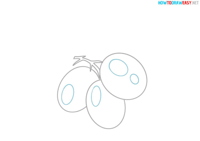 How to Draw an Olive - How to Draw Easy