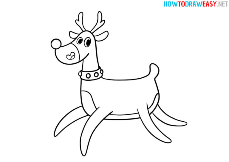 How to Draw Rudolph the Reindeer - How to Draw Easy