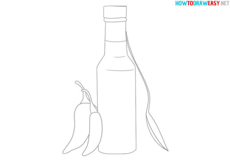 How to Draw a Ketchup Bottle - How to Draw Easy