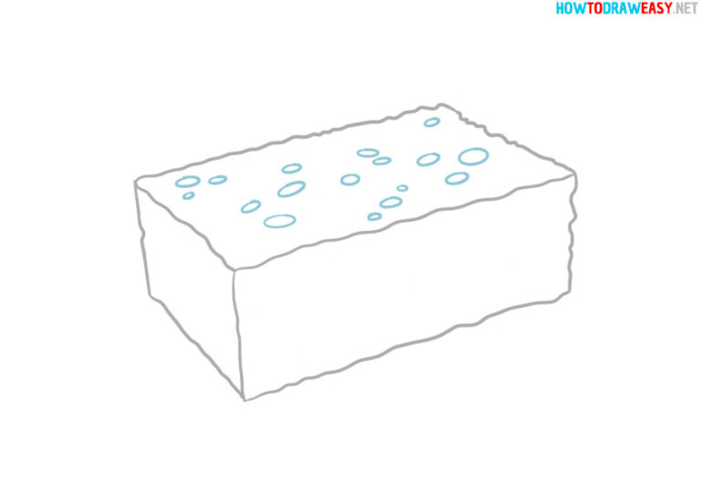 How to Draw a Sponge - How to Draw Easy
