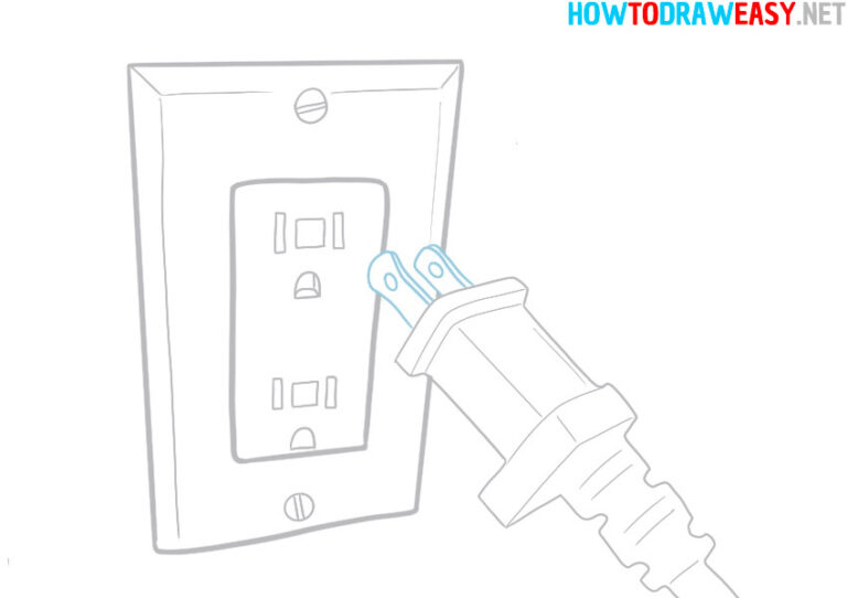 How to Draw a Socket and Plug - How to Draw Easy