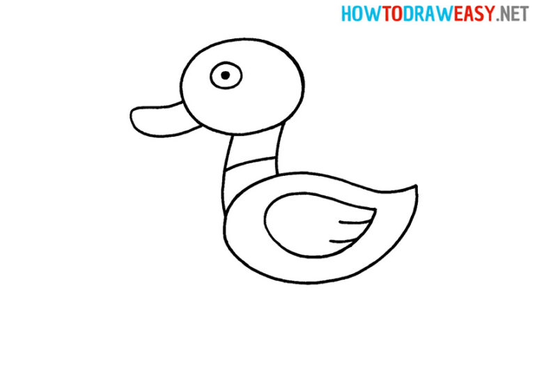 How to Draw a Duck for Kids - How to Draw Easy