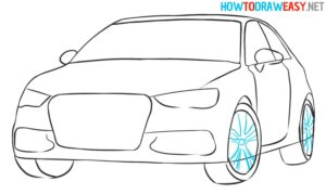 How to Draw an Audi A3 - How to Draw Easy