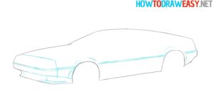 How to Draw the DeLorean - How to Draw Easy