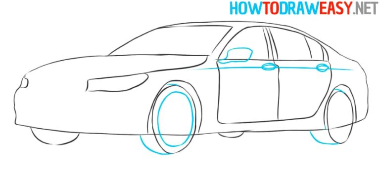 How to Draw a BMW 7 Series - How to Draw Easy