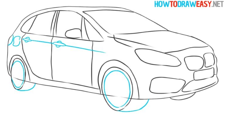 How to Draw a BMW 2 Series - How to Draw Easy