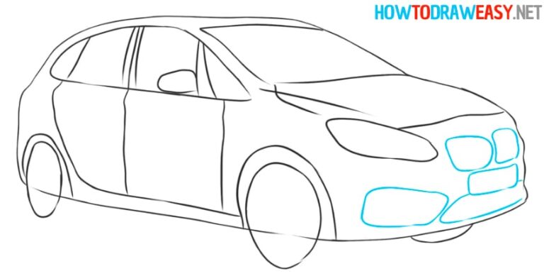 How to Draw a BMW 2 Series - How to Draw Easy