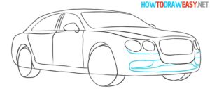 How to Draw a Bentley Car - How to Draw Easy