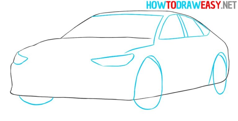 How to Draw an Audi A7 - How to Draw Easy