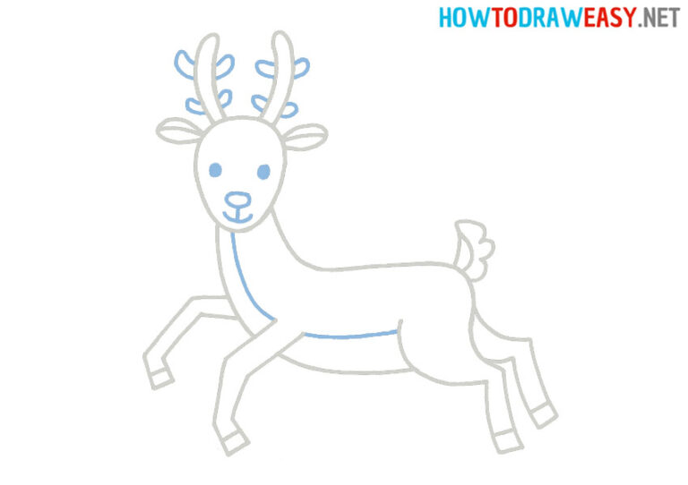 How to Draw a Fawn for Kids - How to Draw Easy