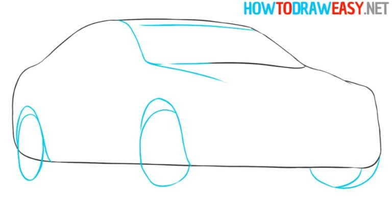 How to Draw a Cadillac ATS - How to Draw Easy