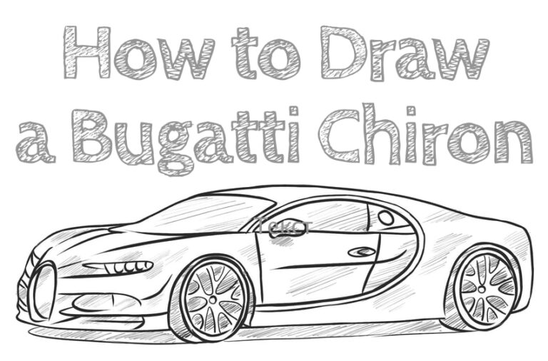 How to Draw a Bugatti Chiron - How to Draw Easy
