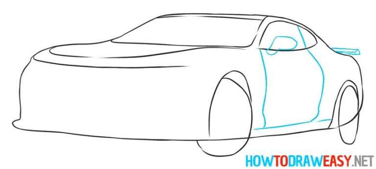 How to Draw a Chevrolet Camaro ZL1 - How to Draw Easy