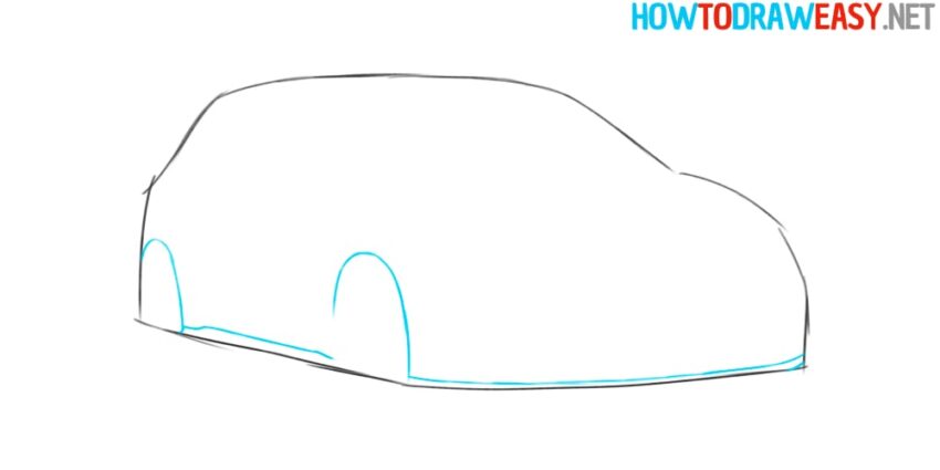 How to Draw a VW Golf - How to Draw Easy
