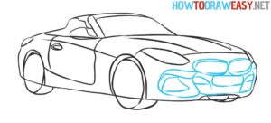 How to Draw a BMW Z4 - How to Draw Easy