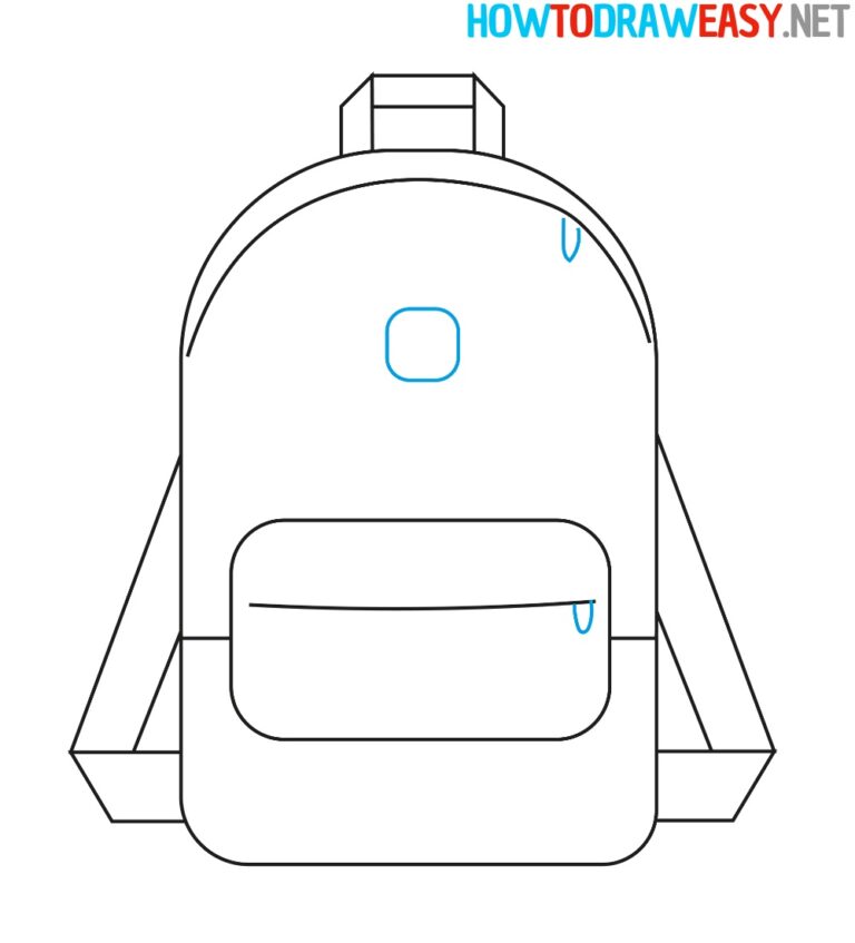 How to Draw a Backpack - How to Draw Easy