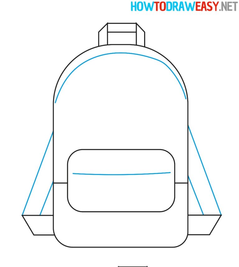 How to Draw a Backpack - How to Draw Easy