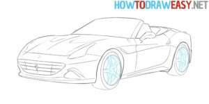 How to Draw a Ferrari Step by Step - How to Draw Easy