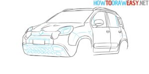 How to Draw a Fiat Panda - How to Draw Easy