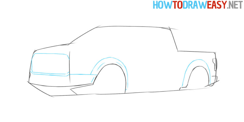 How to Draw a Ford Truck - How to Draw Easy