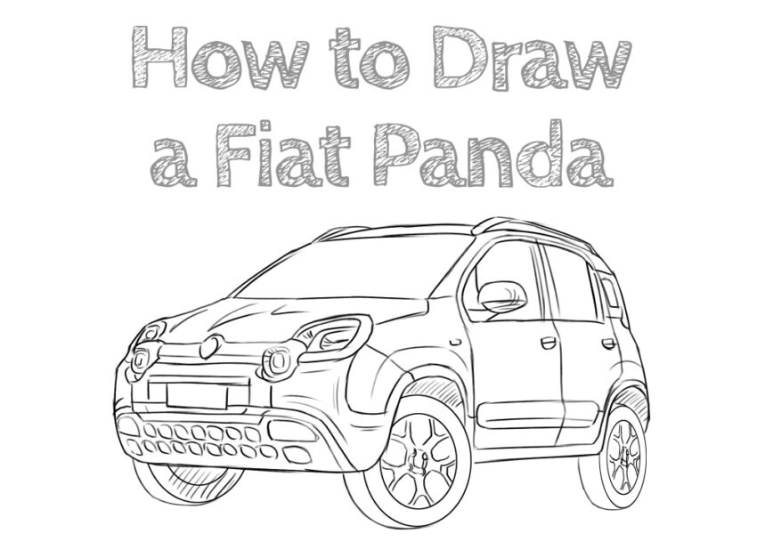 How to Draw a Fiat Panda - How to Draw Easy