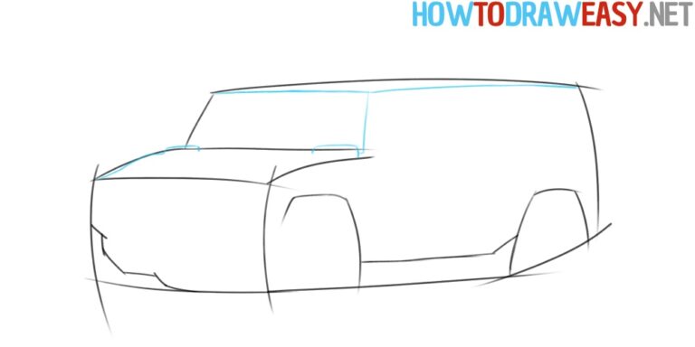 How to Draw a Hummer H2 - How to Draw Easy